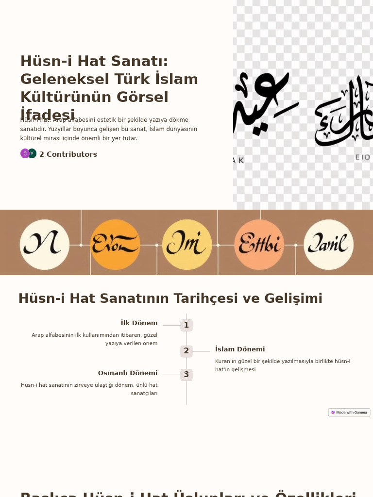 Husn I Hat Sanati Geleneksel Turk Islam Kulturunun Gorsel Ifadesi | PDF