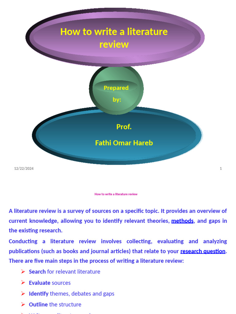 6how To Write A Literature Review | PDF | Literature Review | Citation