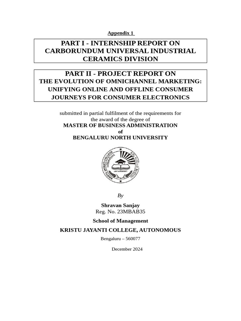 Shravan Sanjay Final Draft | PDF | Pricing | Marketing