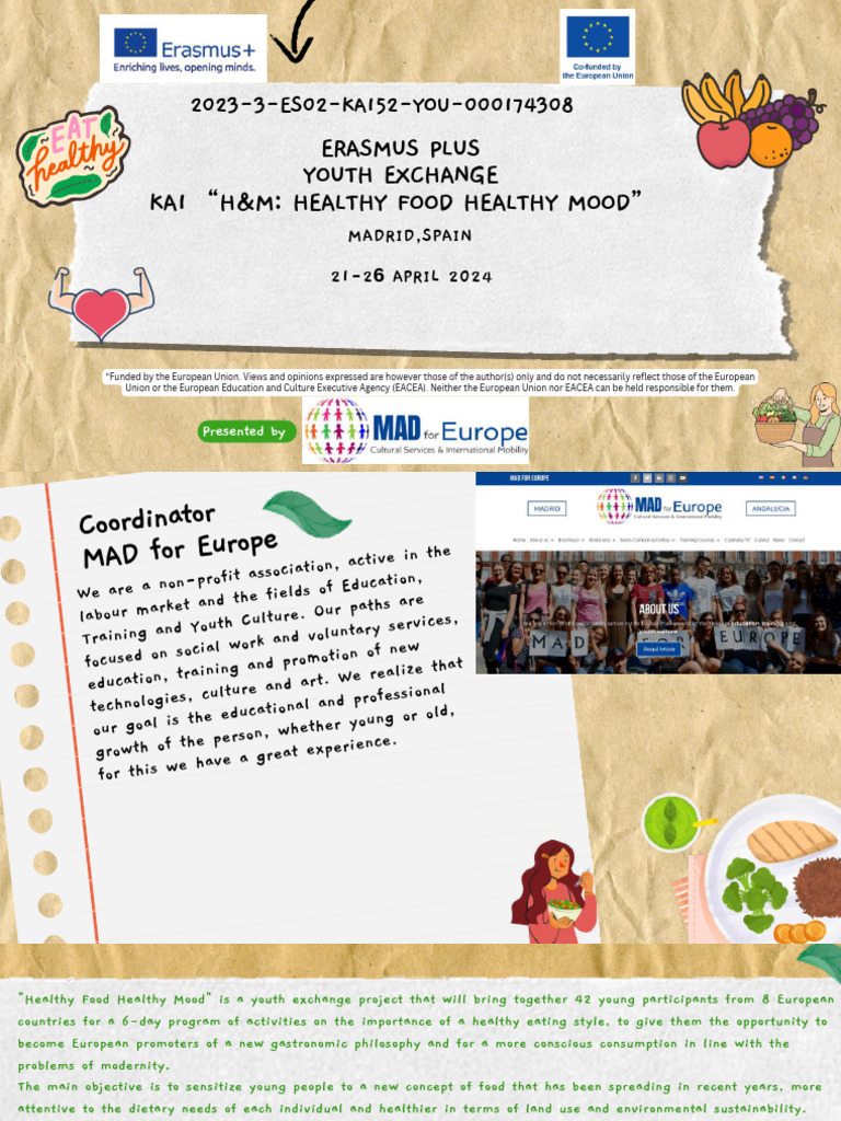 KA1 H& M - INFOPACK - Madrid-1 | PDF | Healthy Diet | Euro