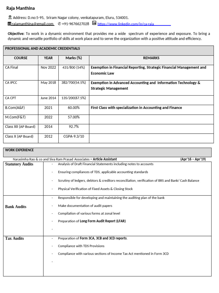 Kushal Lodha - Resume - Linkedin | PDF | Audit | Business