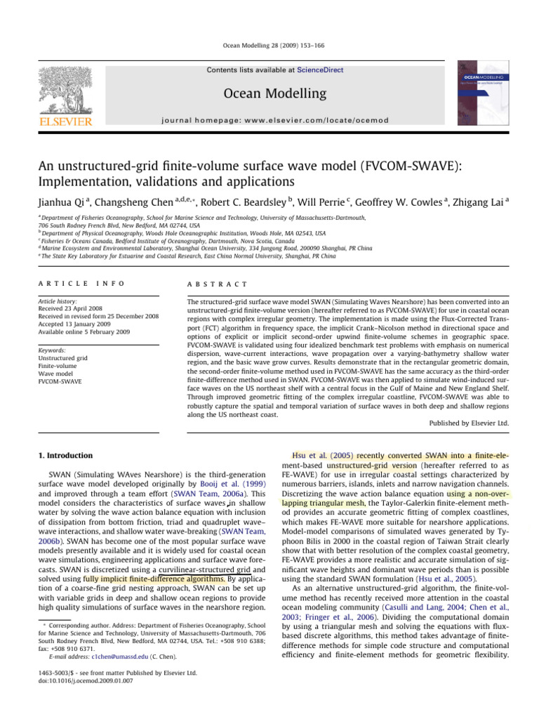 qi2009 | PDF | Waves | Finite Element Method