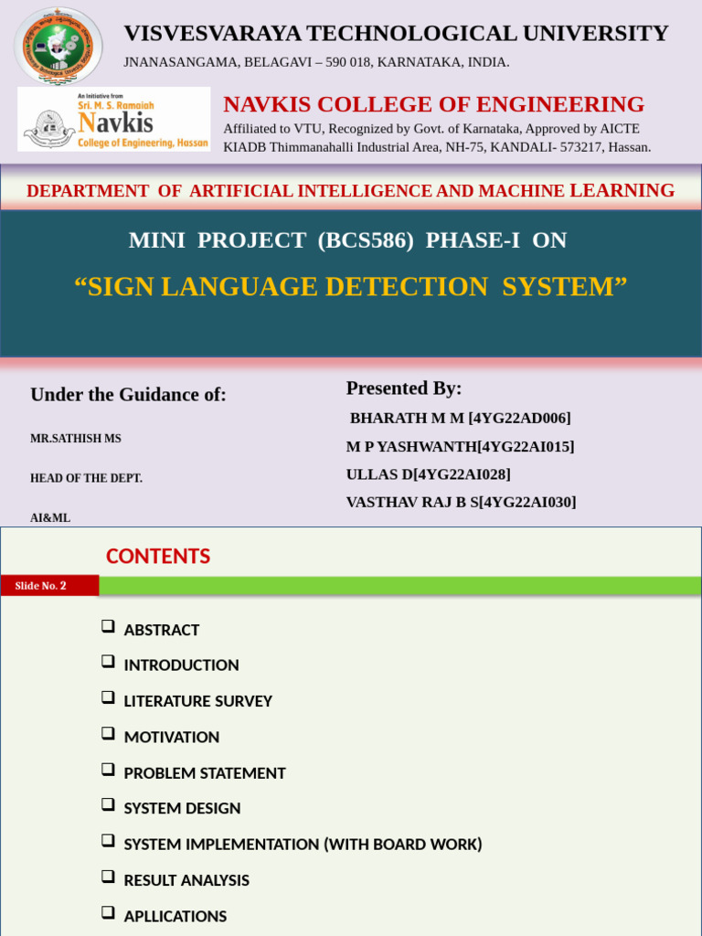 Mini Project PPT Template | PDF | Artificial Intelligence | Intelligence (AI) & Semantics