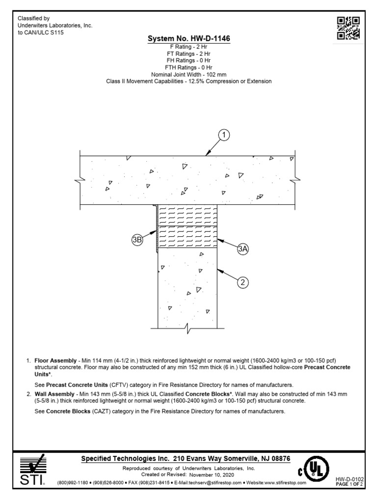 System PDF Files - 1. UL and cUL Systems - HWD1146 - cUL | PDF ...