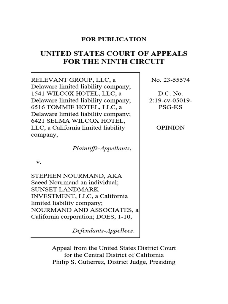 Relevant 9th Cir 1725734938 | PDF | Lawsuit | Summary Judgment