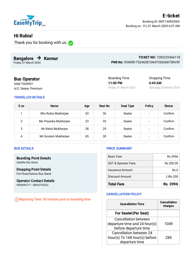 bus ticket | PDF | Ticket (Admission) | Transport