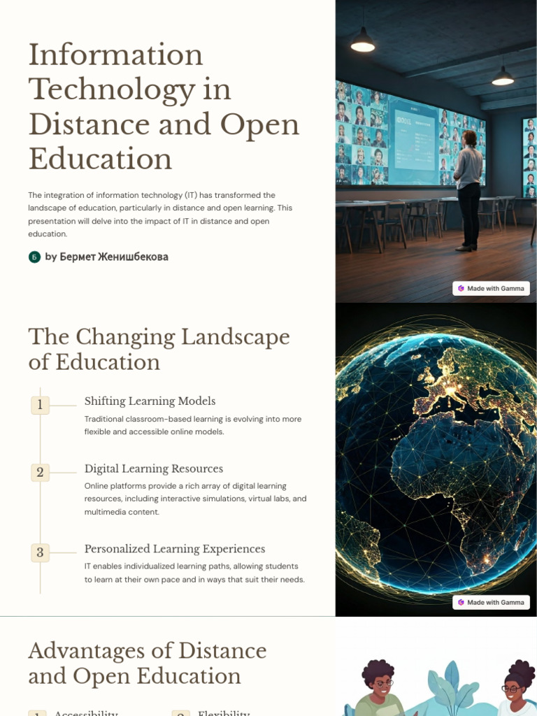 Impact of IT on Distance Education | PDF | Educational Technology ...