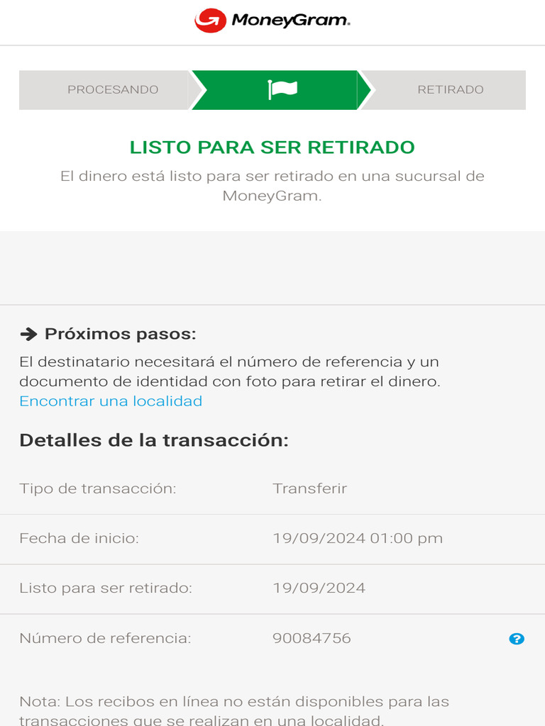 MoneyGram en Línea | PDF