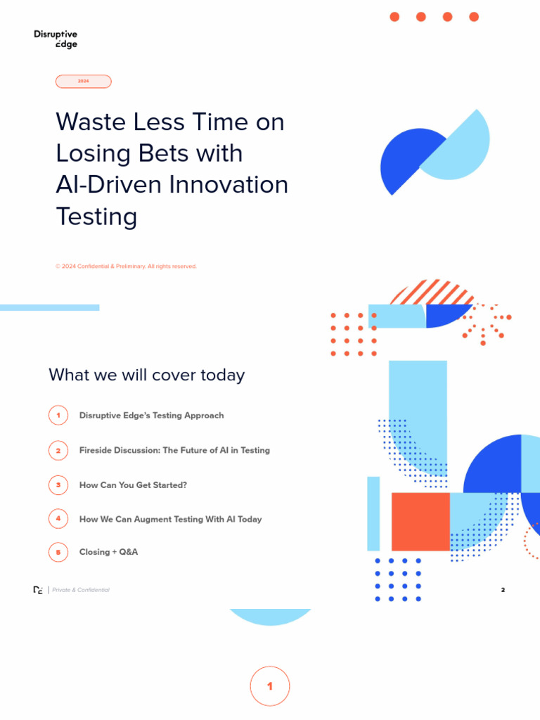 InnoLead Disruptive Edge WLGore Webinar Slides | PDF | Artificial ...