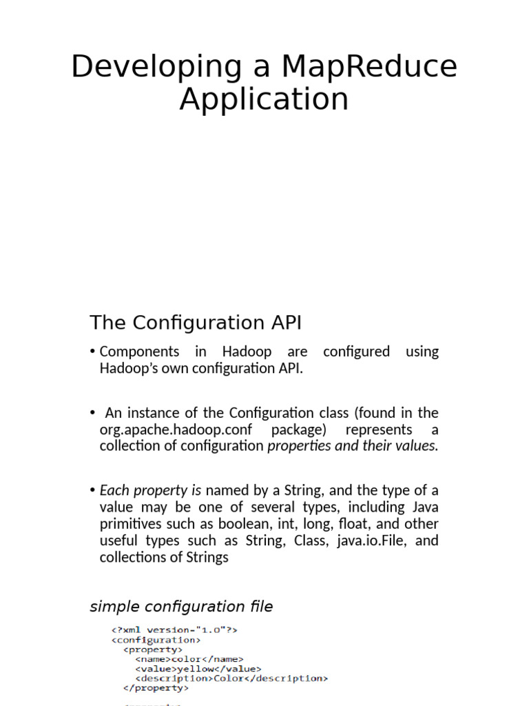 Developing A MapReduce Application | PDF | Apache Hadoop | Operating System Technology