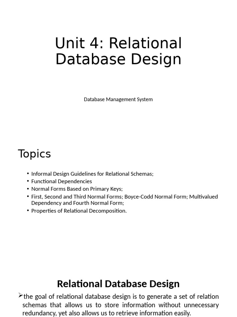 IT 220 Unit 4 Relational-Database-Design | PDF | Information Technology Management | Computer Data