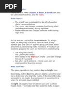 Mafia Game Rules and Roles Guide | PDF