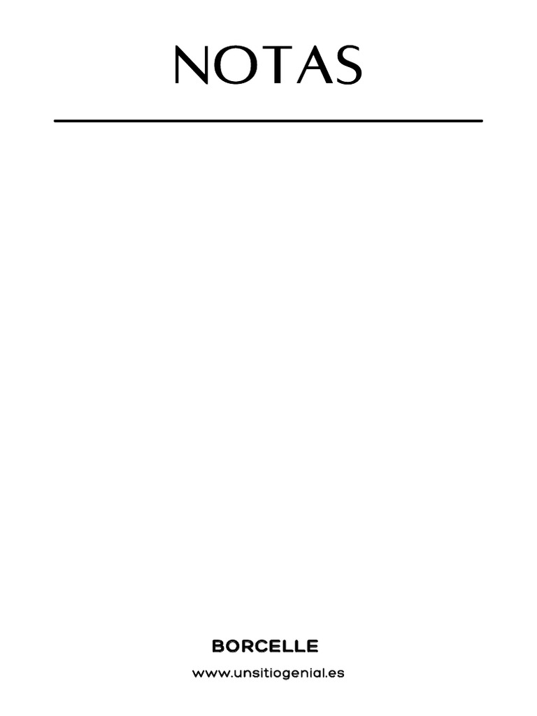 Documento A4 Notas Profesional Corporativo Básico Blanco y Negro | PDF