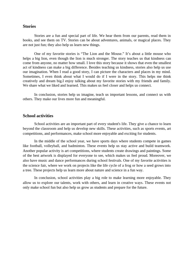 The Importance of Stories in Learning | PDF