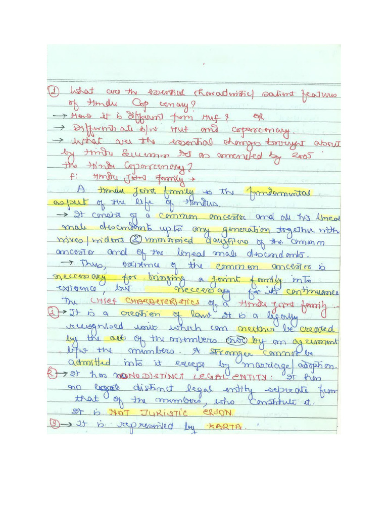 Class Presentation Notes on section 6 HSA for reference | PDF