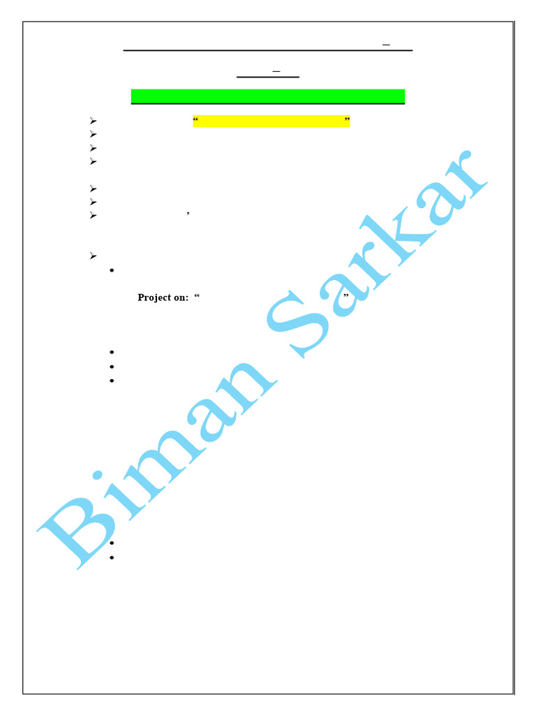 Java Basics Project for Class IX | PDF