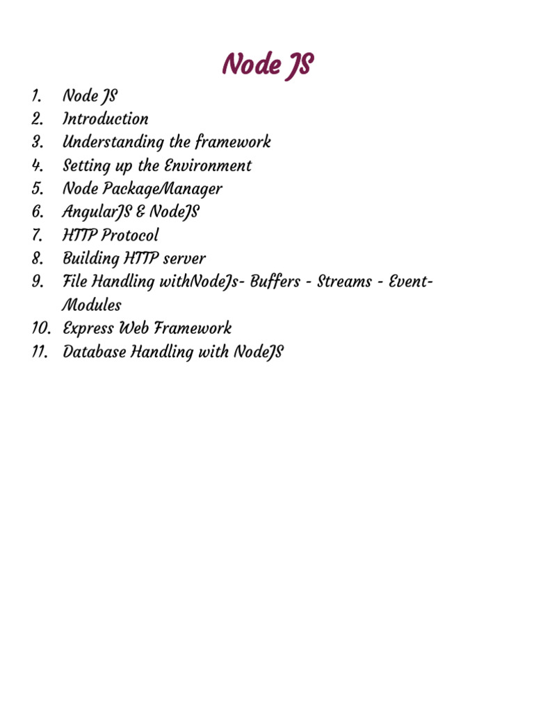 Node JS | PDF | Java Script | Computer Programming