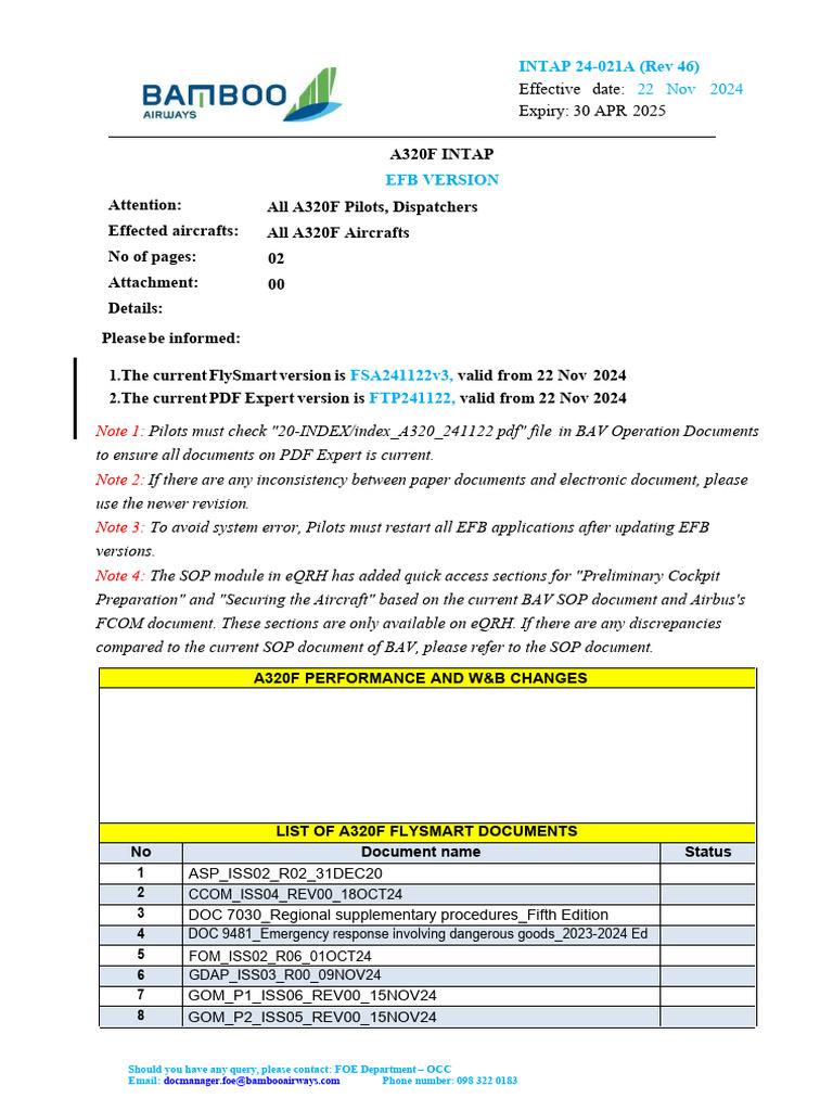 Intap 24-021a (Rev 46) Efb Version - 22nov24 | PDF | Software | Computing