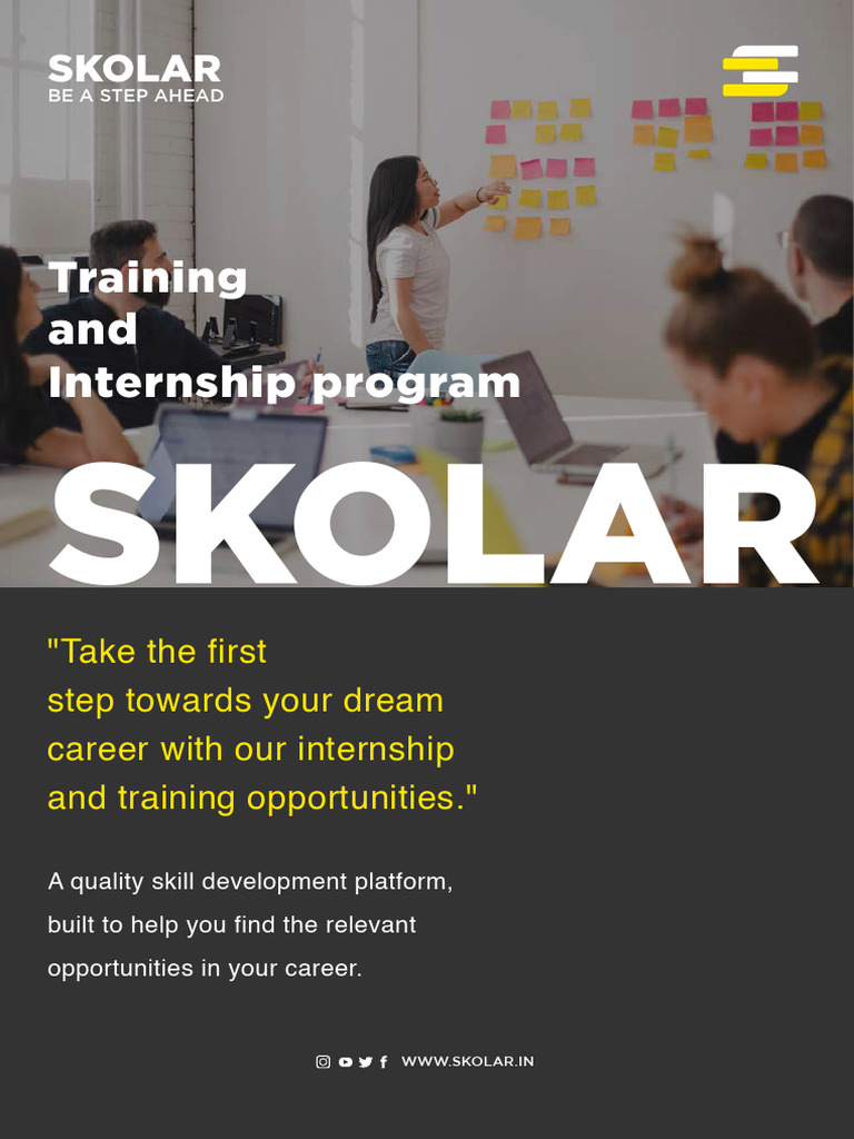 training and internship SKOLAR | PDF | Learning