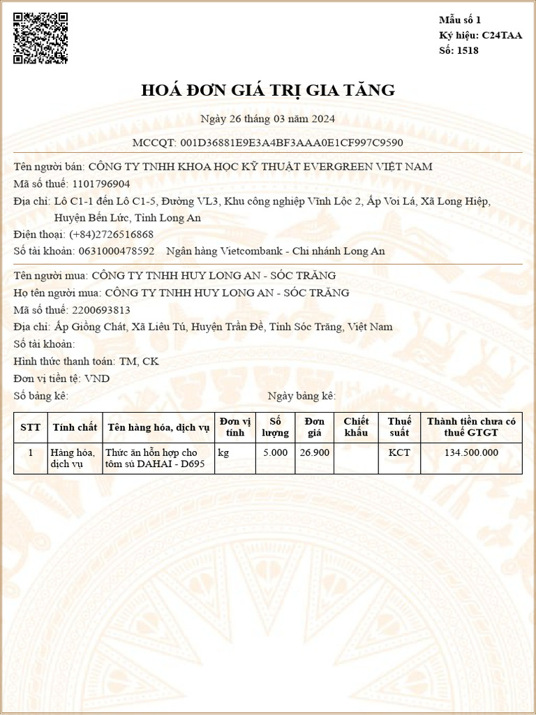 Huy Long An ST - HDĐV 1518 t3 | PDF