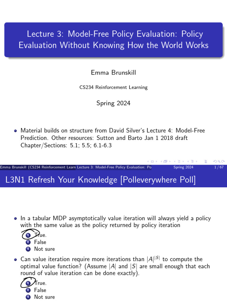Lecture 3 Post | PDF | Applied Mathematics | Statistical Theory