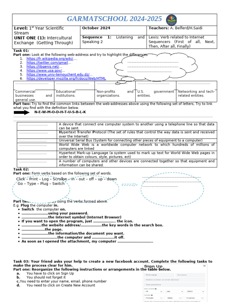 First Lesson | PDF | World Wide Web | Internet & Web