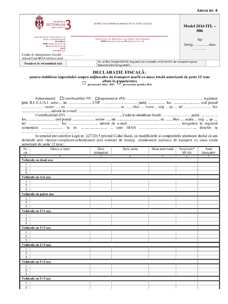 8-declaratie-mijloace-de-transport-peste-12-tone-ITL0062016 | PDF