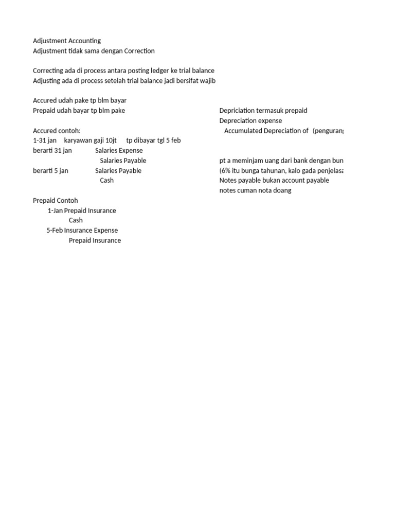 Adjusted Trial Balance Notes | PDF | Debits And Credits | Expense