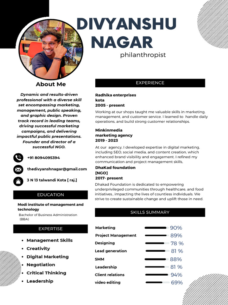 Divyansh CV resume | PDF | Business | Leadership