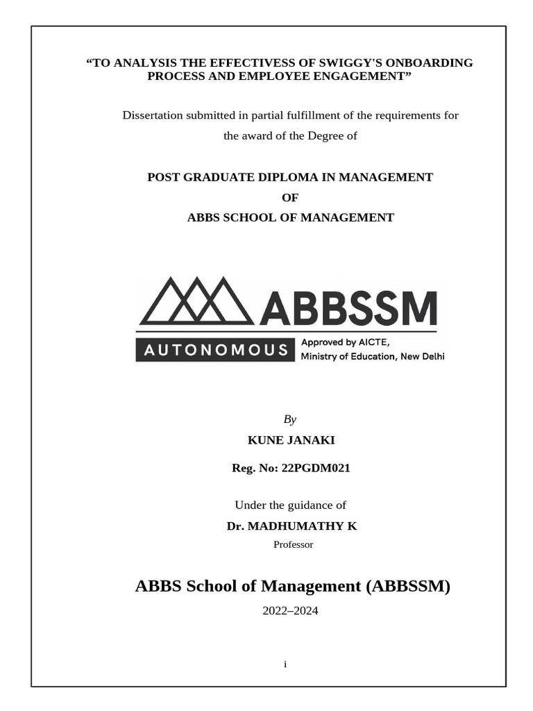 Iip Project Final Report of Kune Janaki | PDF | Social Psychology ...