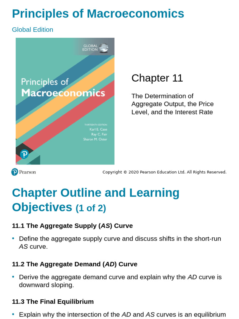 Chapter - 11 The Determination of Aggregate Output, The Price Level ...