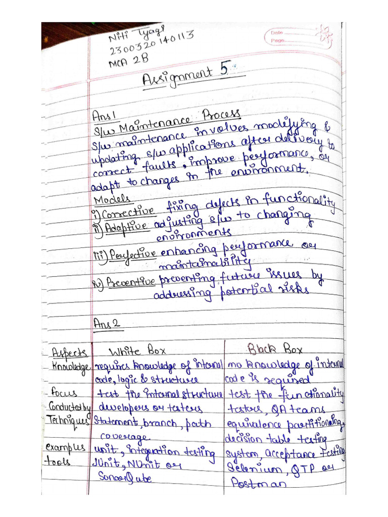 Software Engineering Assignment 5 | PDF
