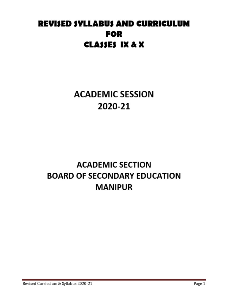 RevisedCurriculumSyllabusClass9n10 | PDF | Part Of Speech | Linguistics