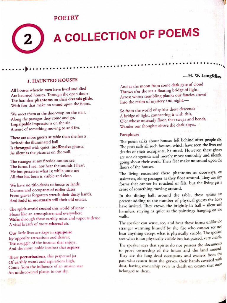 GoodLuck - A Collection of Poems X ICSE | PDF