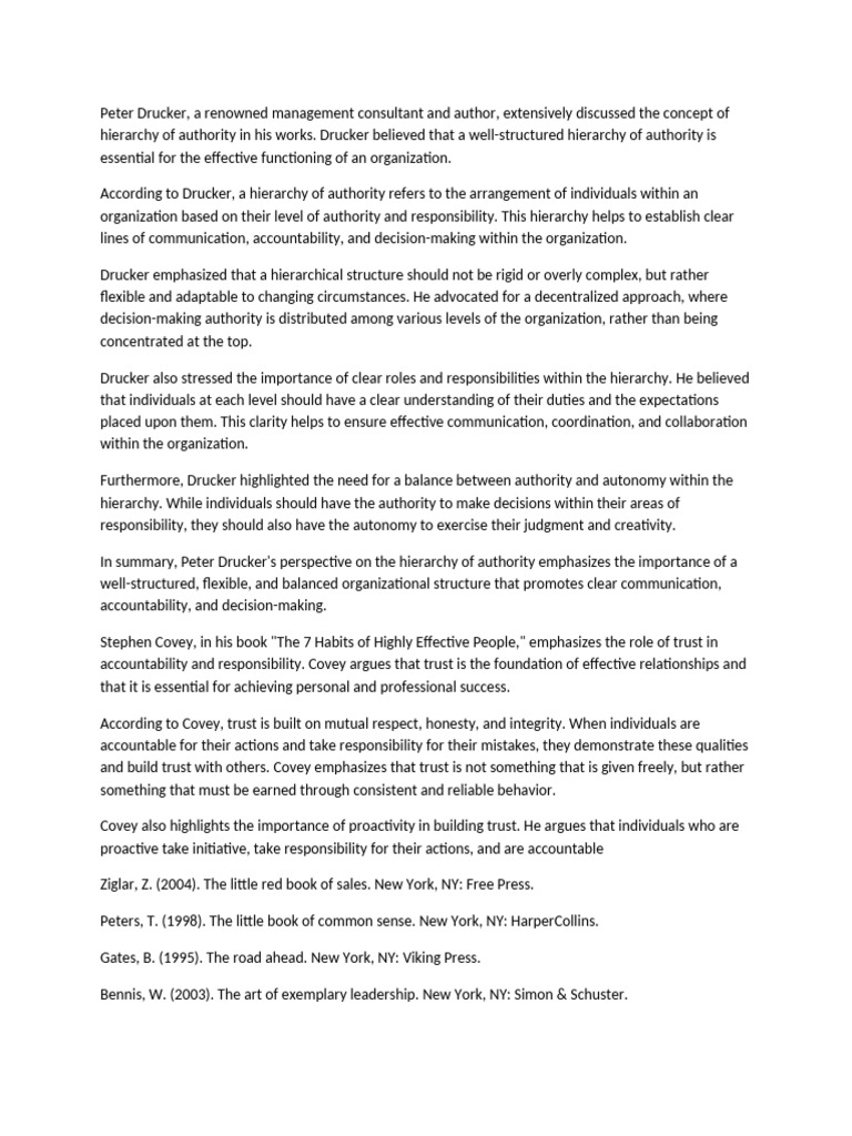 Peter Drucker,-WPS Office | PDF | Communication | Accountability