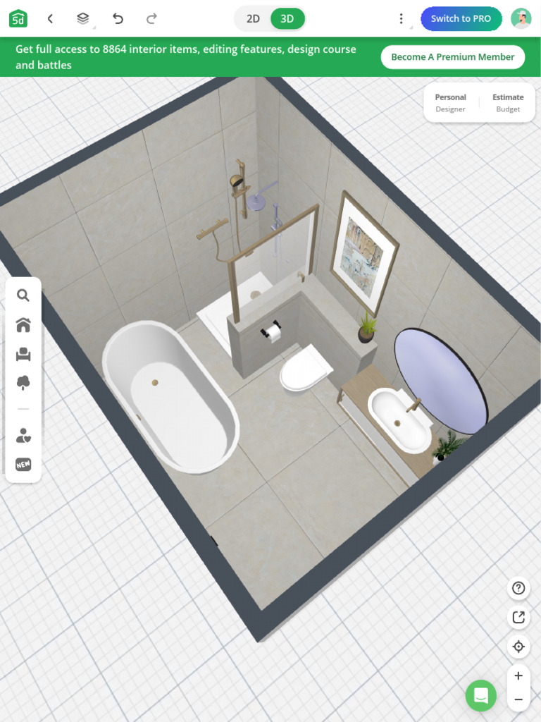 Bathroom Option 3 - Planner 5D | PDF