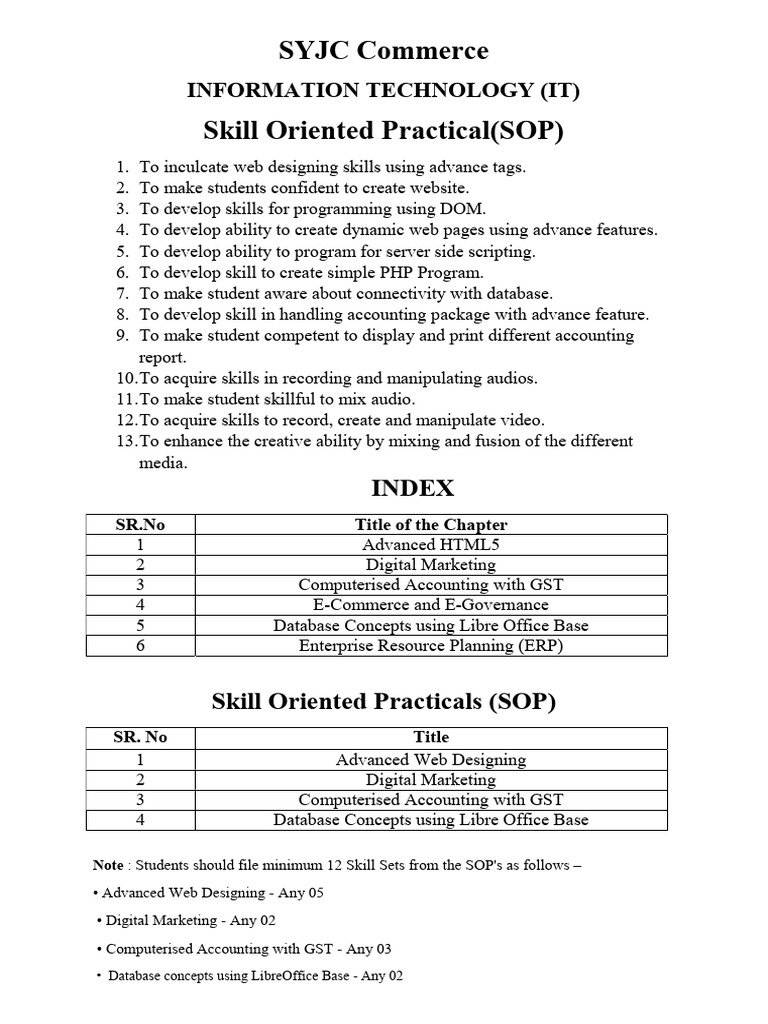 Syjc Commerce It | PDF