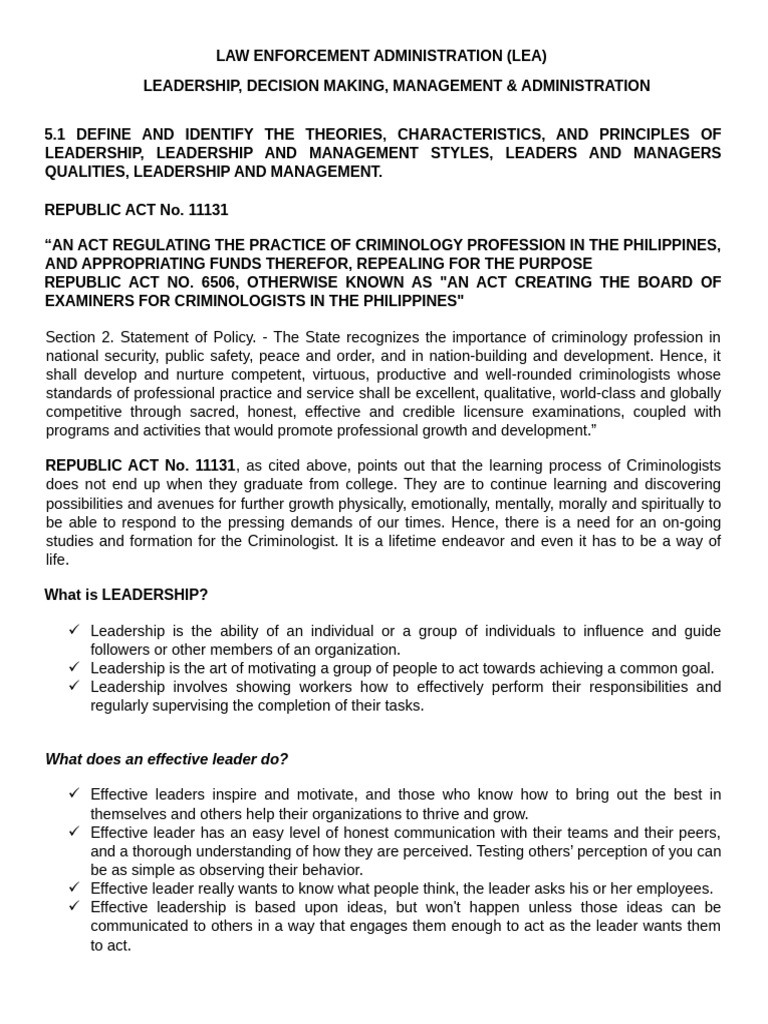 Leadership Decision Making Management and Administration | PDF ...