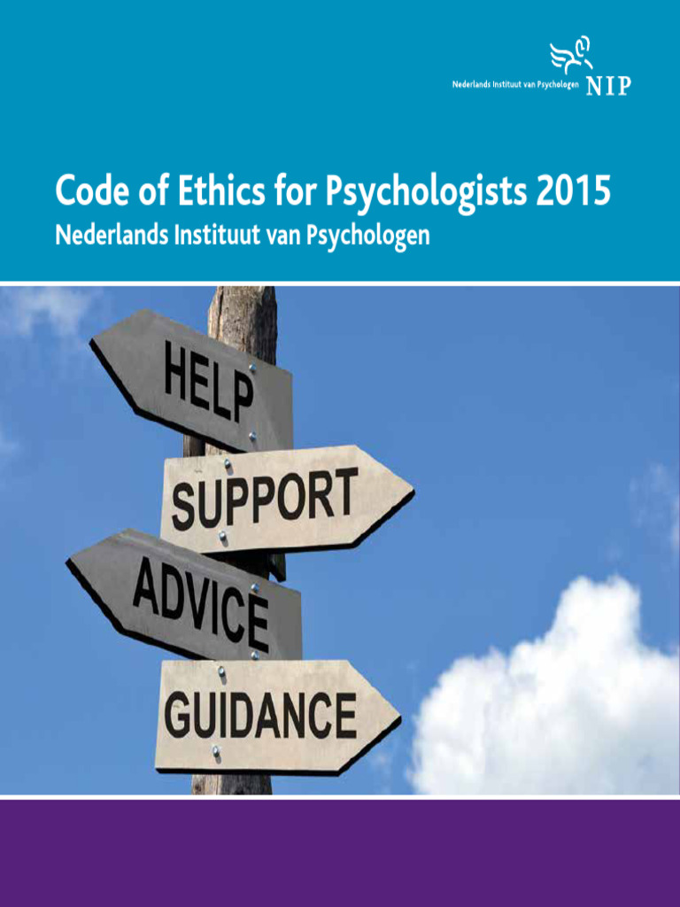 Code of Ethics (NIP) Psychologists | PDF | Psychology | Profession