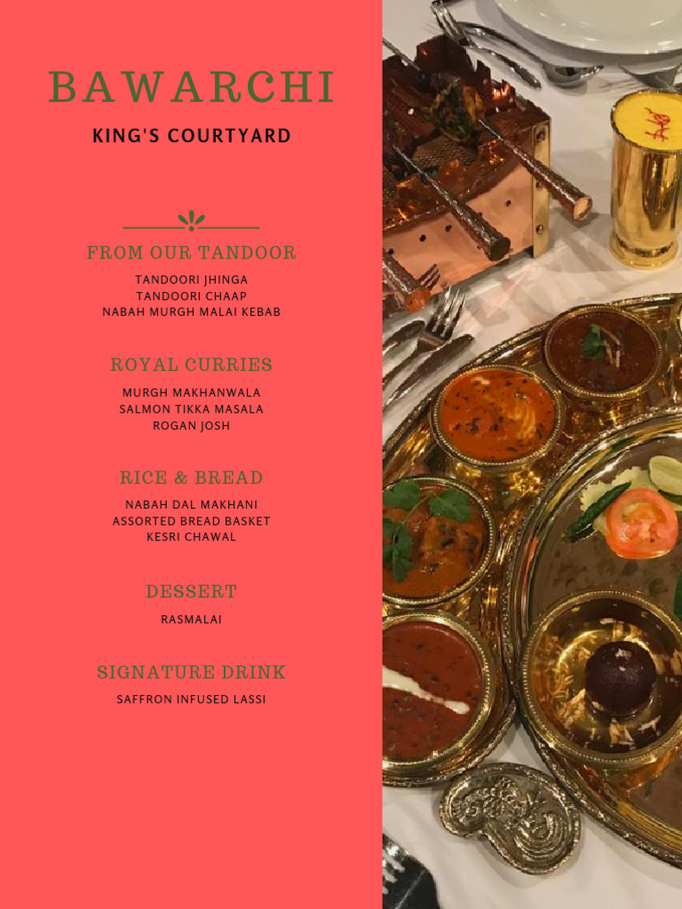 Bawarchi Restaurant Menu Overview | PDF