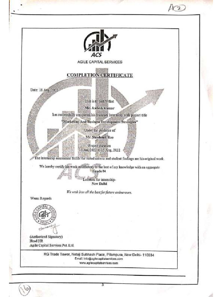 BBA-315-Summer-Training-Report-Certificates-2nd-Shift | PDF | Secure ...