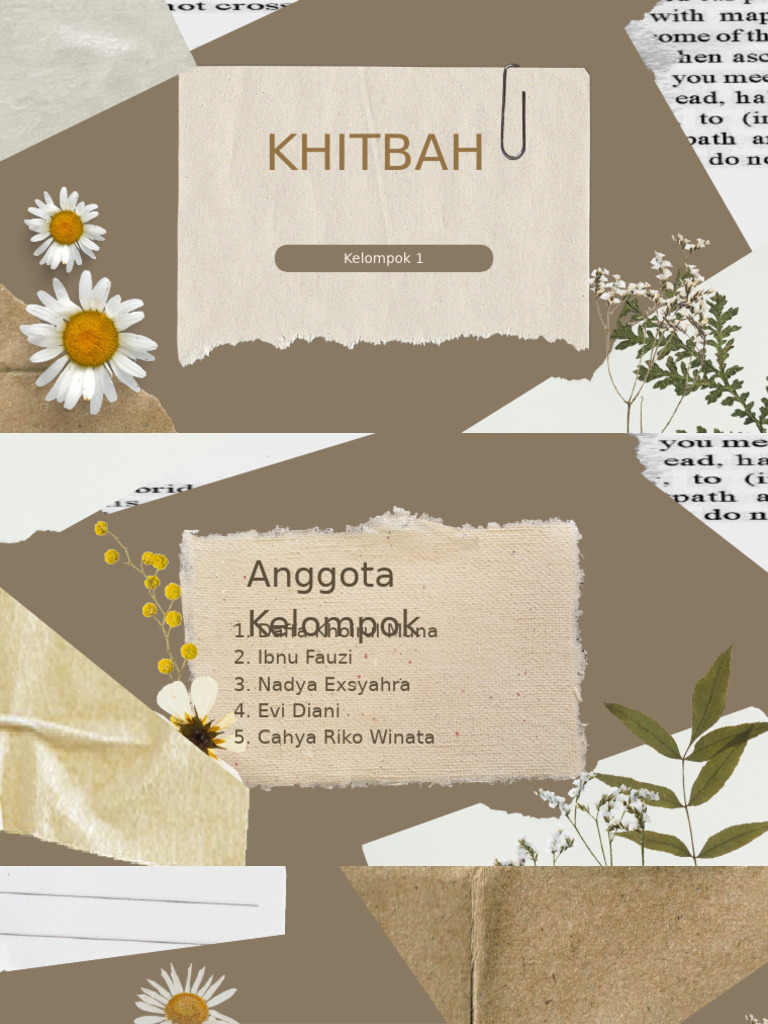 PPT Kelompok 1 - Khitbah | PDF
