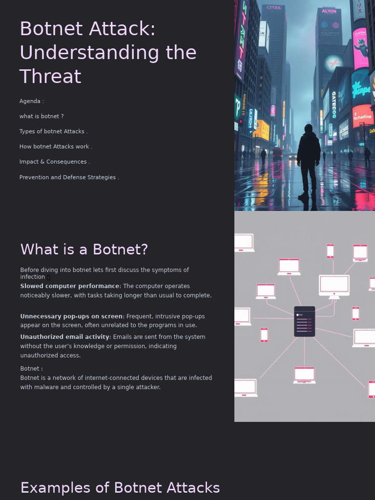 Botnet Attack Understanding The Threat | PDF | Malware | Security