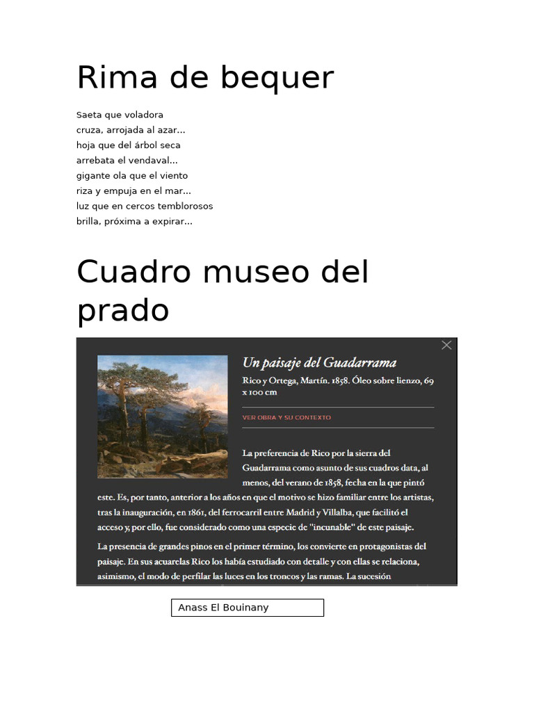 Rima de Bequer | PDF