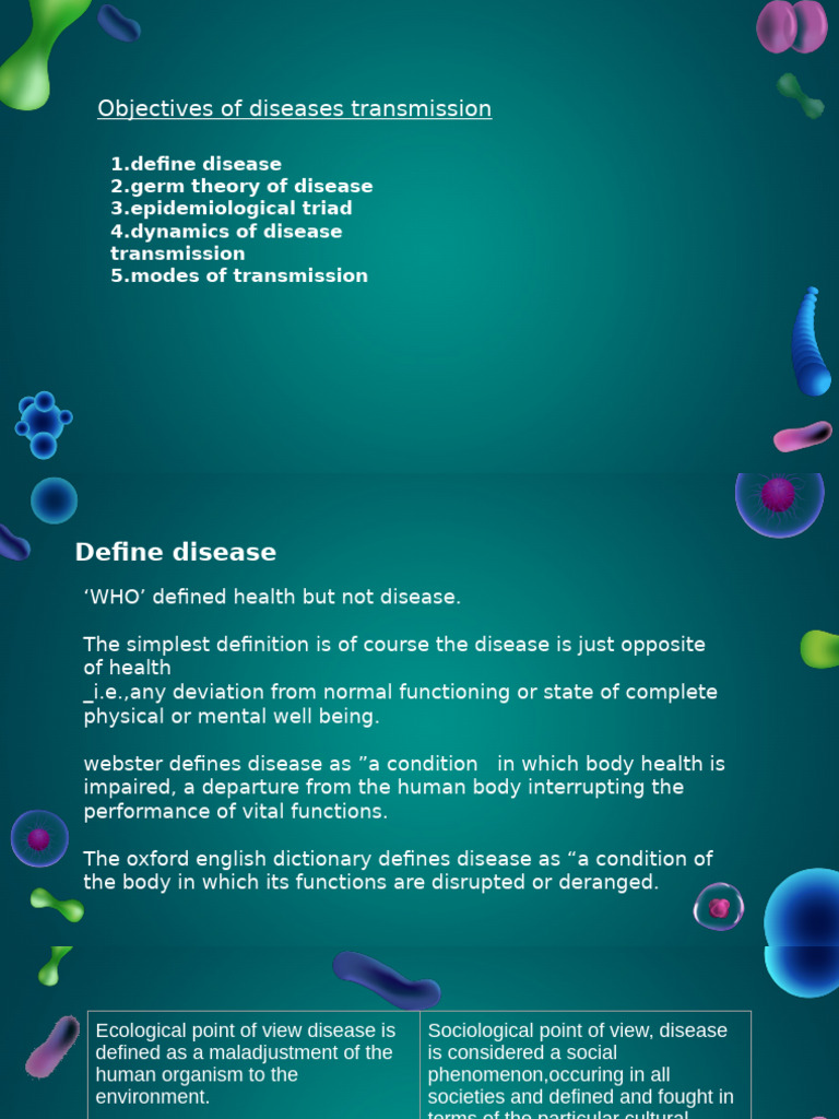 Disease Transmission | PDF | Infection | Diseases And Disorders