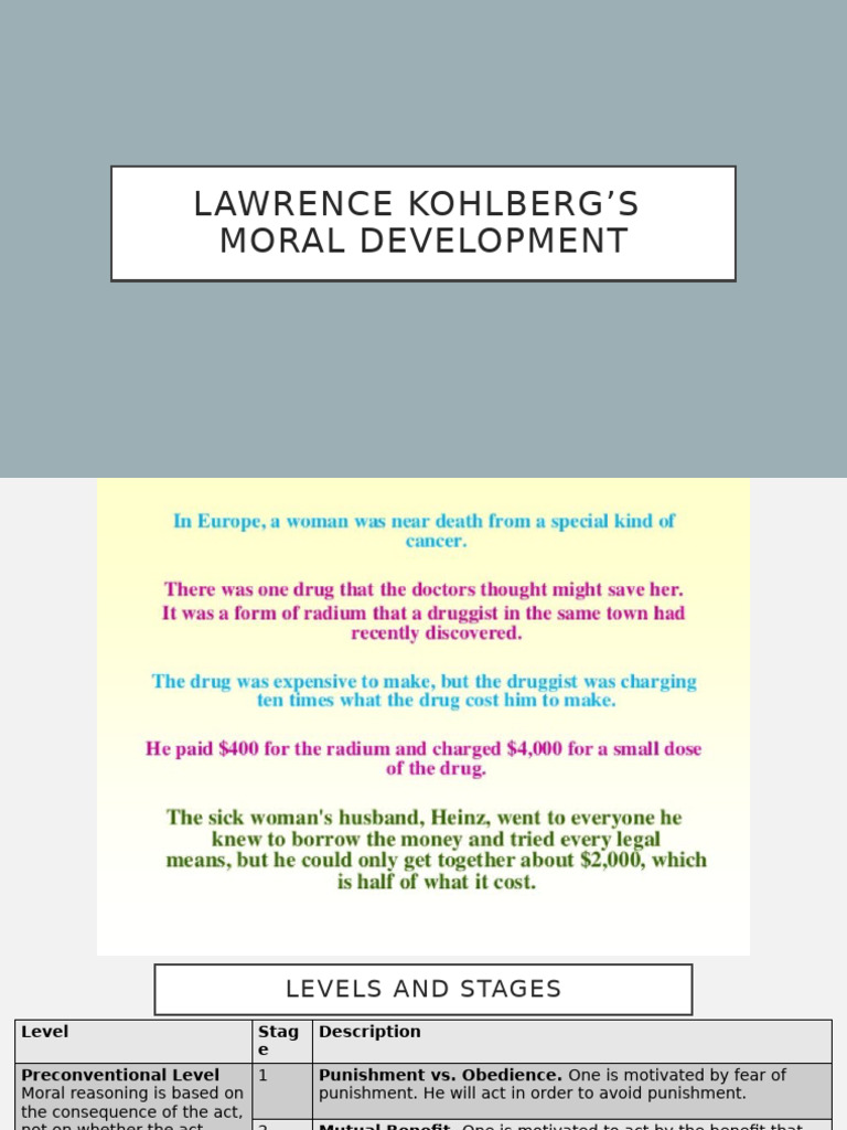 Stages of Moral Development | PDF