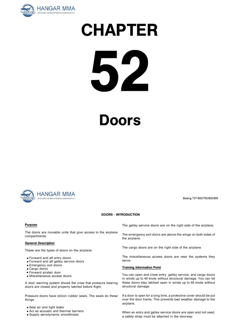 ATA 52 - DOORS | PDF | Door | Window