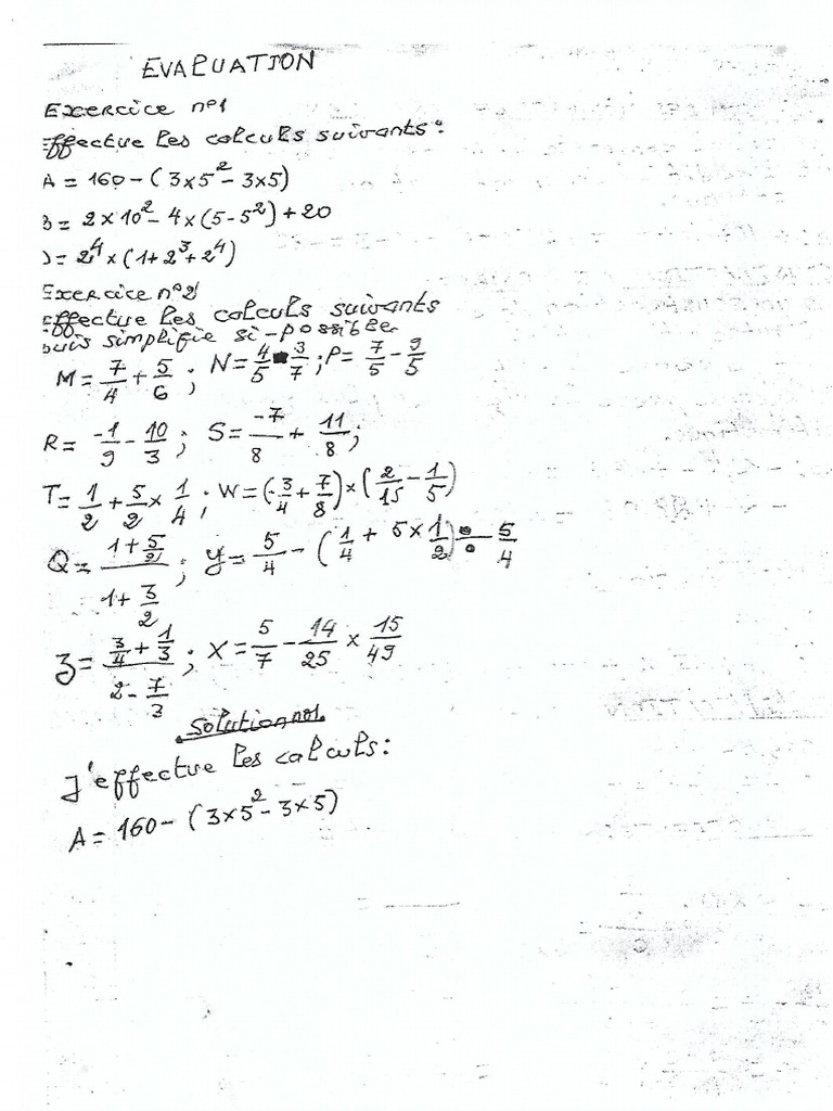 Devoir de Maths 3ème | PDF