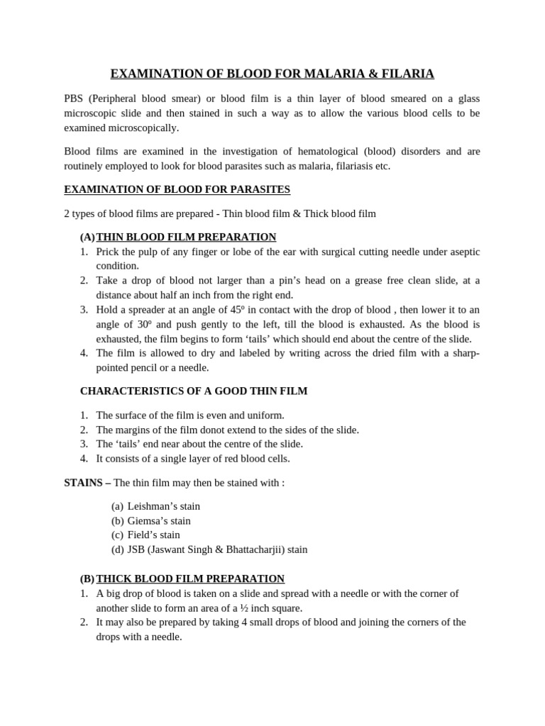 05- Peripheral Smear | PDF | Medical Specialties