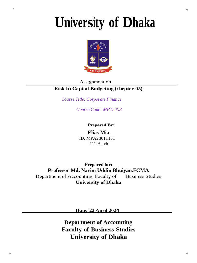 Assignment - MPA23011151 - Elias Mia | PDF